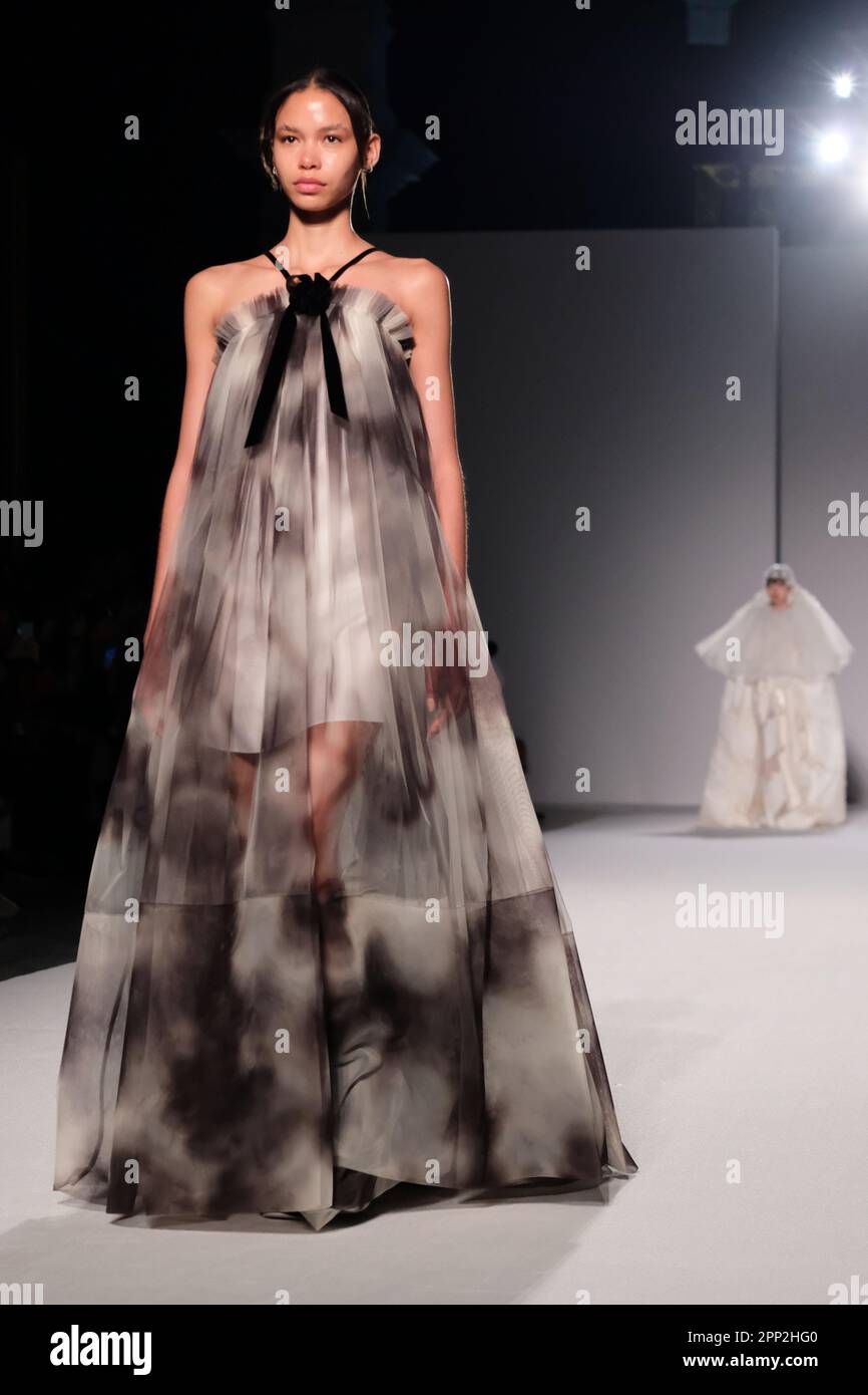 London, UK. 21st April, 2023. Korea-based designer Minju Kim, the ...