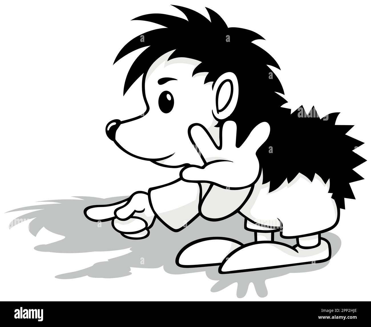 Hedgehog side view Stock Vector Images - Alamy