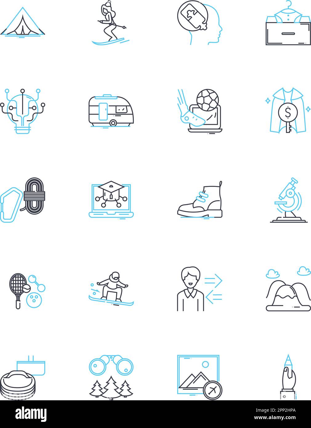 Distant learning linear icons set. Online, Distance, Virtual, Remote, E ...
