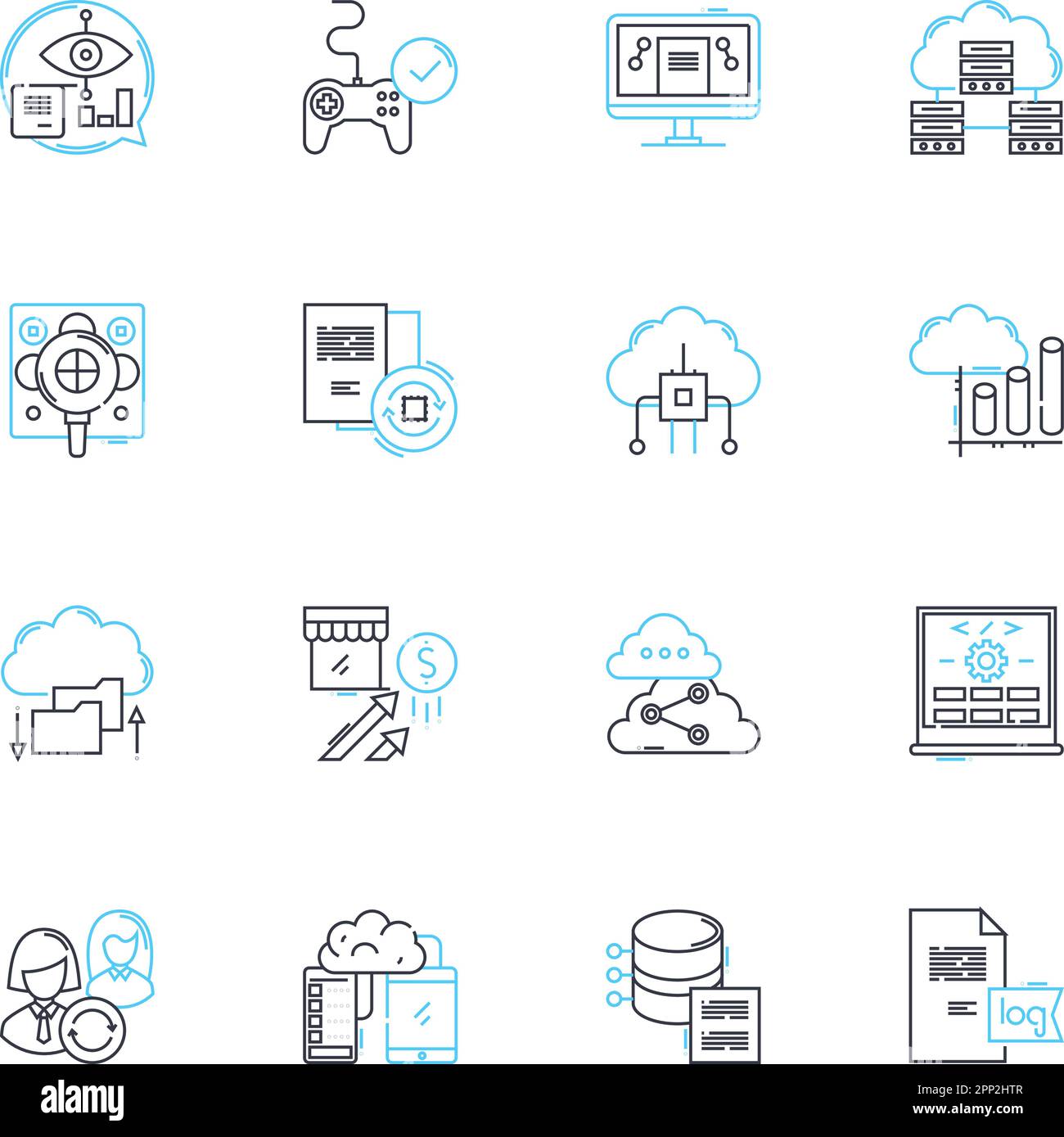Market monitoring linear icons set. Analysis, Forecasting, Insights ... Market monitoring linear icons set. Analysis, Forecasting, Insights ...
