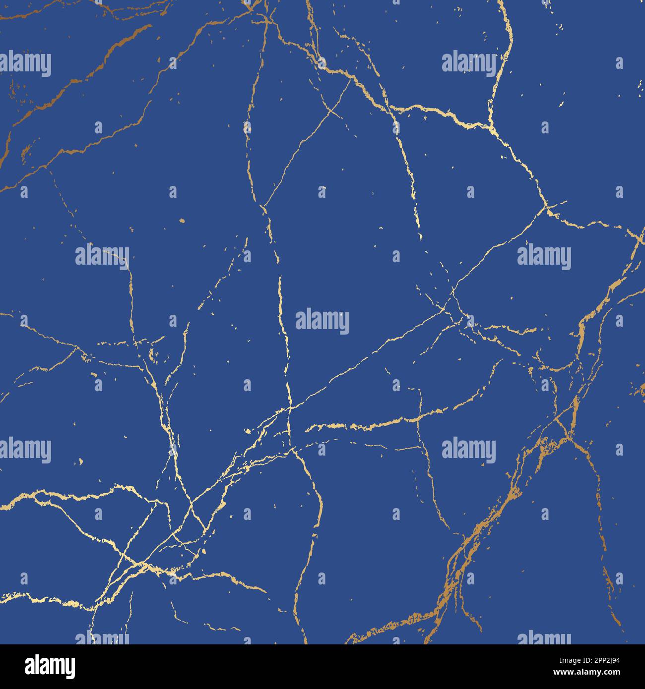 abstract background with kintsugi cracks design in gold and blue Stock ...