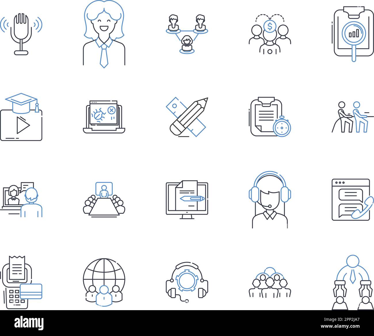 Corporate class line icons collection. Professionalism, Etiquette ...