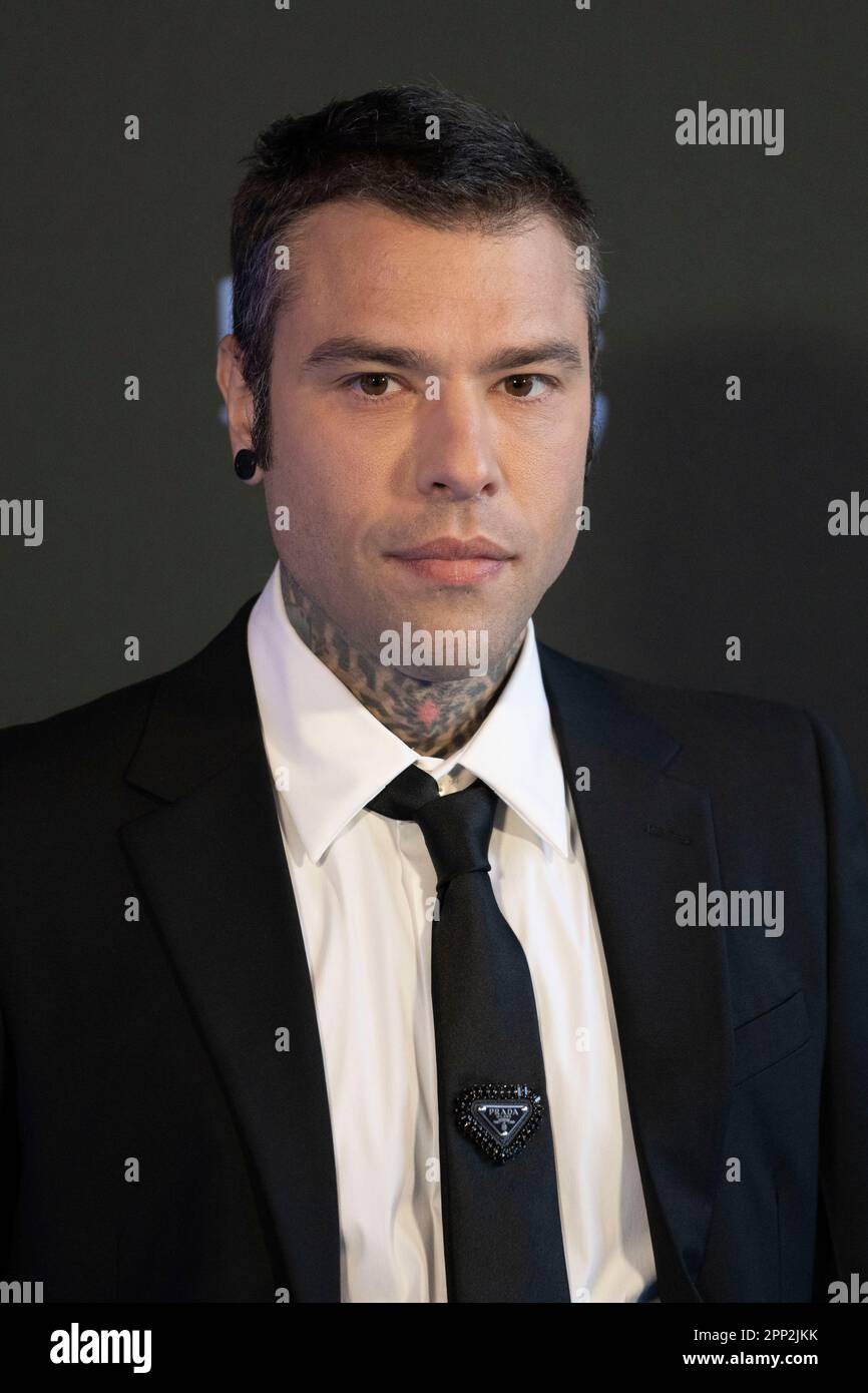 Rome, Italy, April 21, 2023 - Federico Leonardo Lucia aka Fedez attends ...