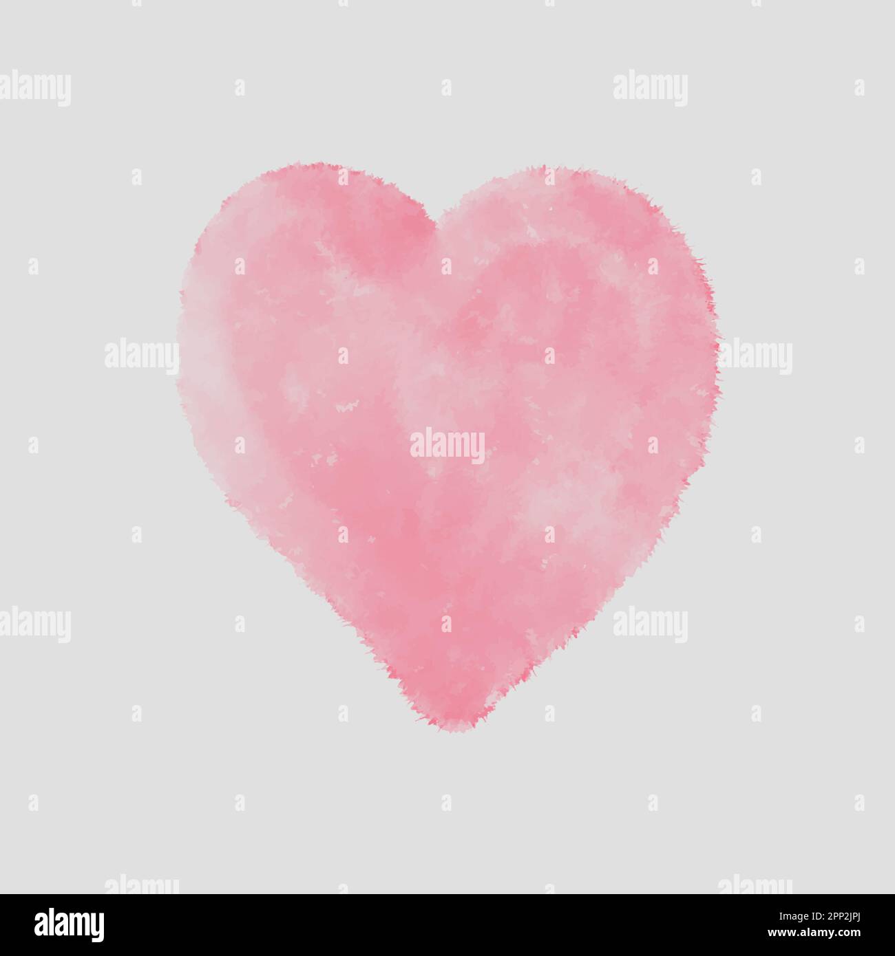 Valentines Day background with a hand painted watercolour heart design ...