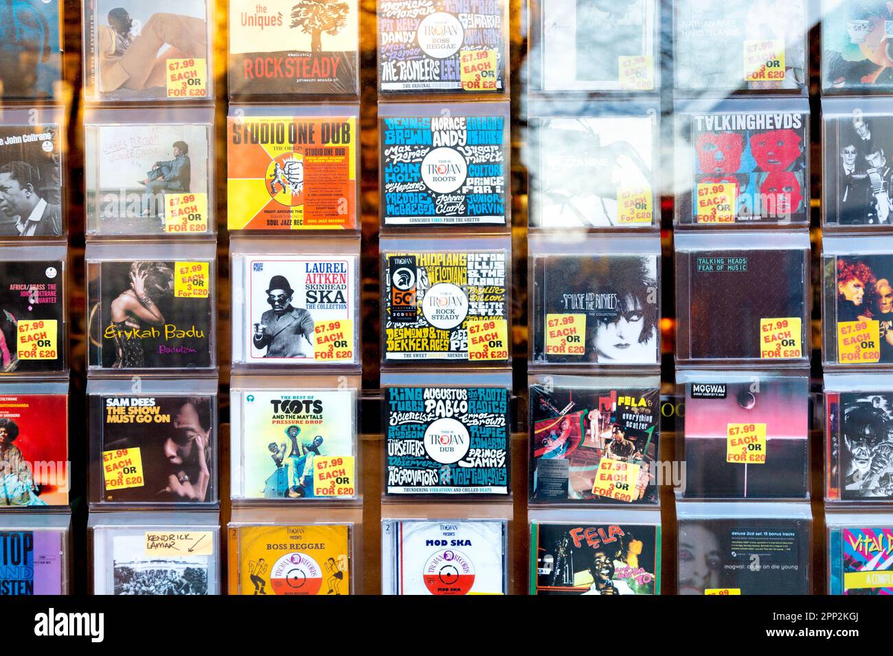 Window display at Soundclash Records, St. Benedicts Street, Norwich ...