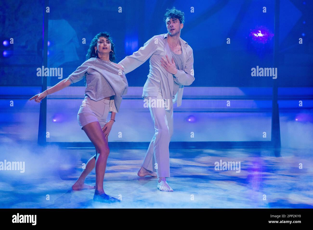 Cologne, Germany. 21st Apr, 2023. Timon Krause, mentalist, and Ekaterina Leonova, professional ...