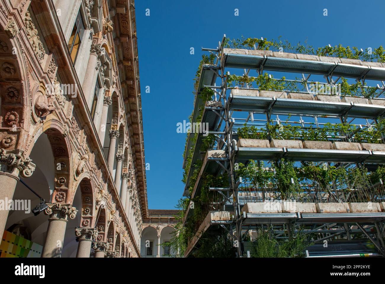 Milan Italy April 19th 2023:State University of Milan with artistic ...