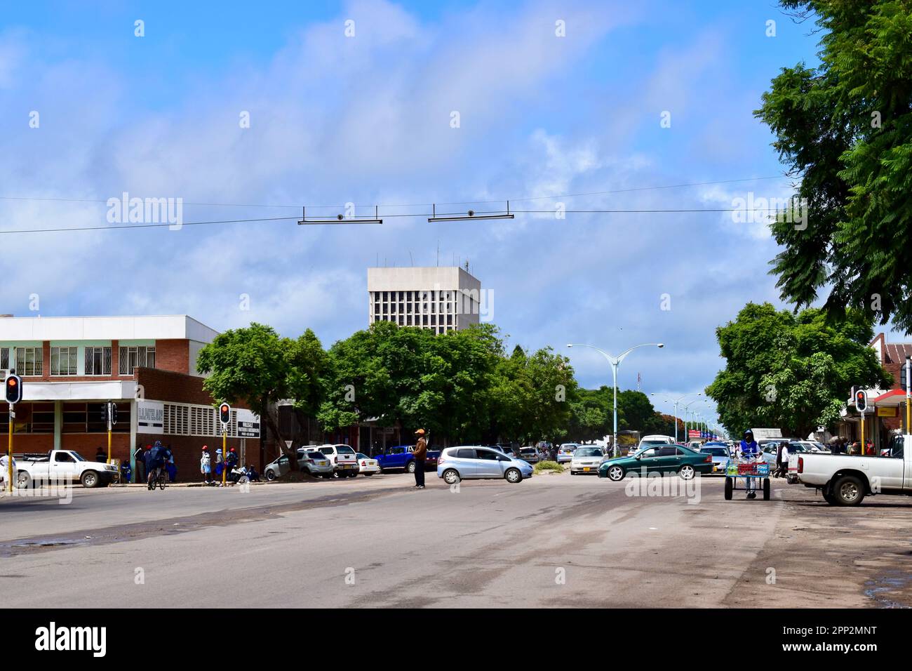 Street scene in Bulawayo Stock Photo - Alamy