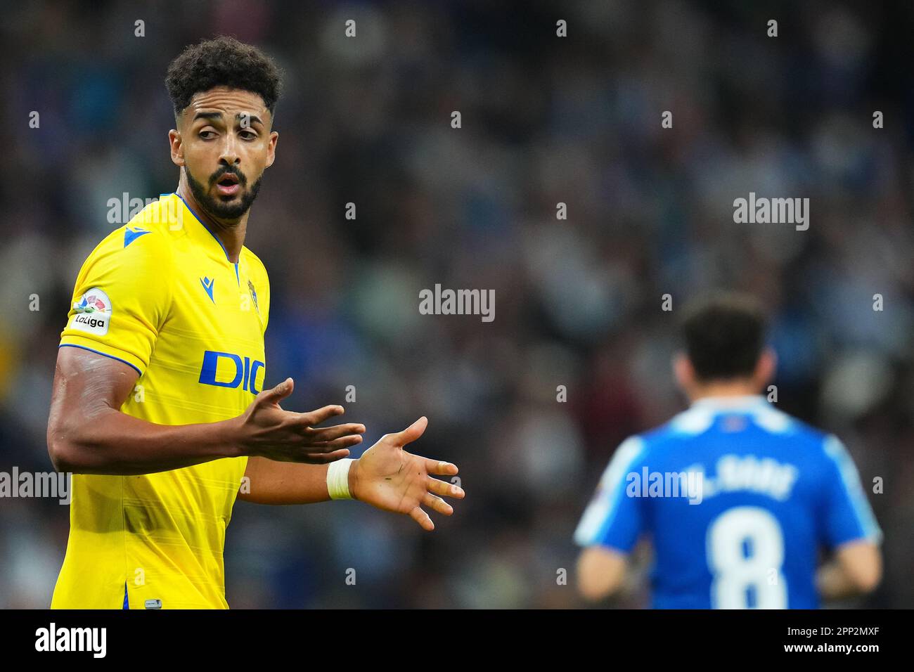 Chris Ramos of Cadiz FC during the La Liga match between RCD Espanyol ...