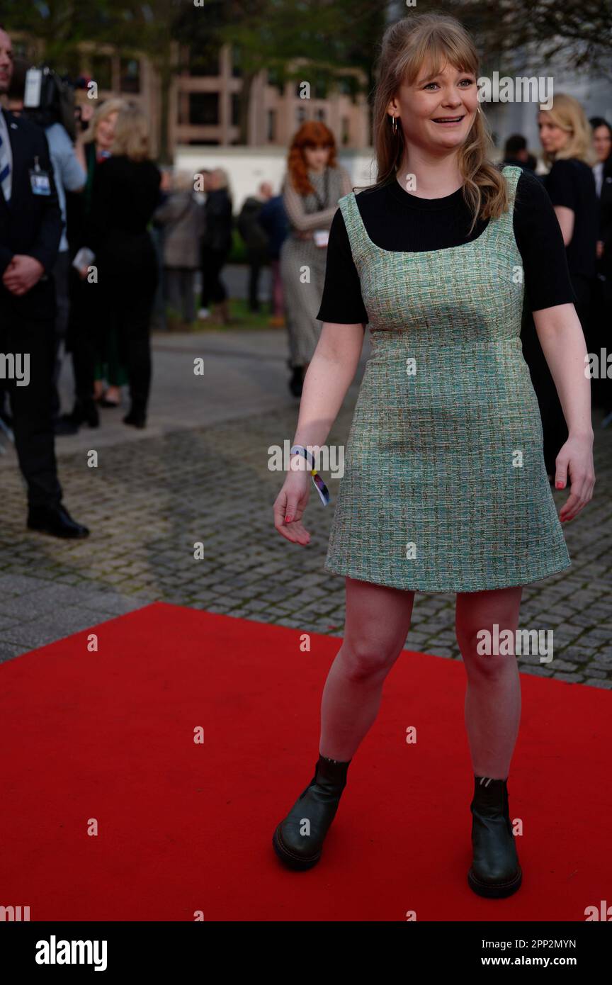 Marl, Germany. 21st Apr, 2023. Actress Gro Swantje Kohlhof arrives at ...