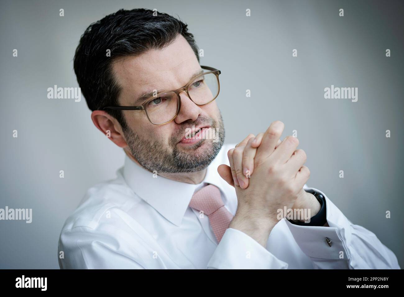 Marco Buschmann, Federal Minister of Justice, during an interview in ...