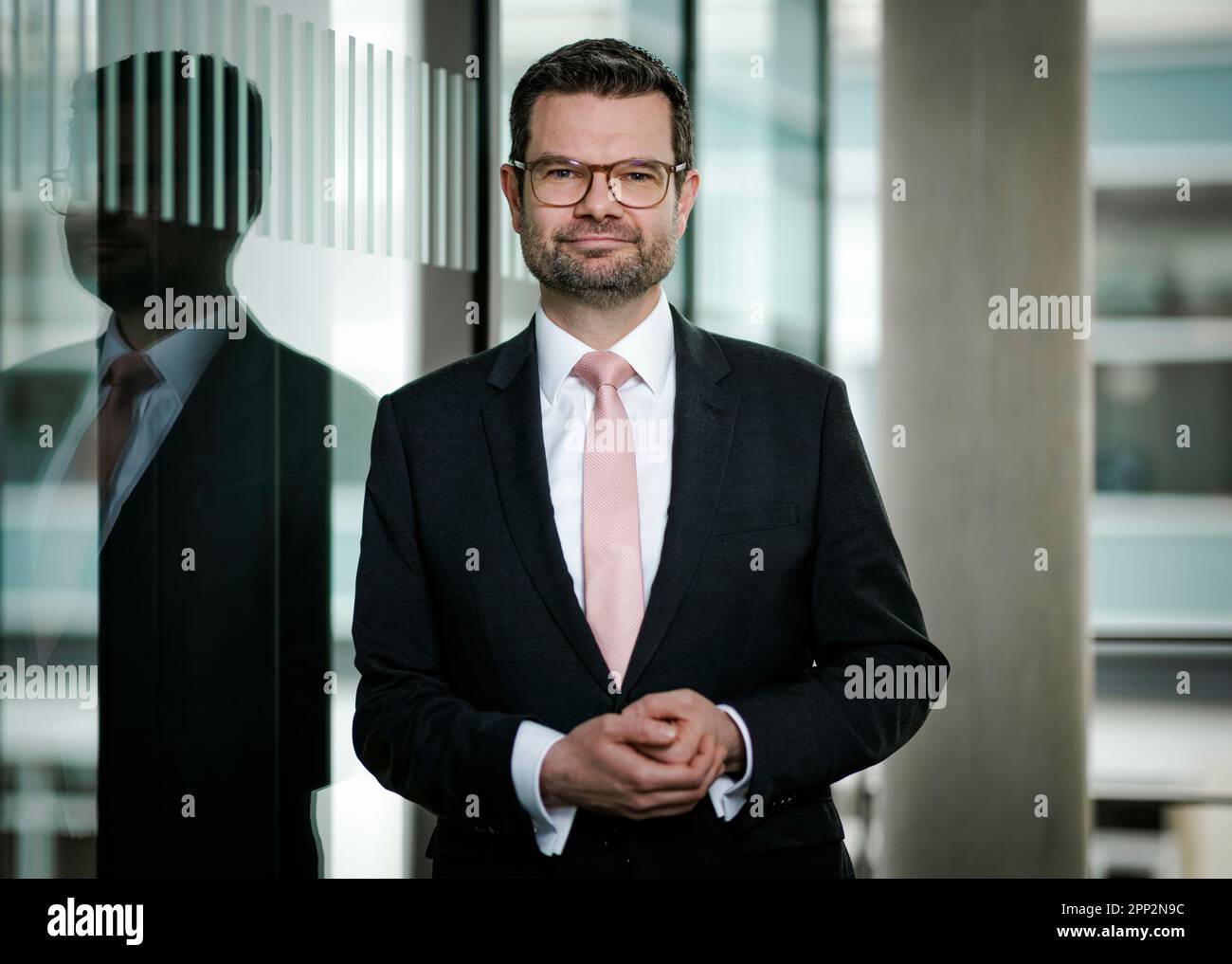 Marco Buschmann, Federal Minister of Justice, poses for a photo. Berlin ...