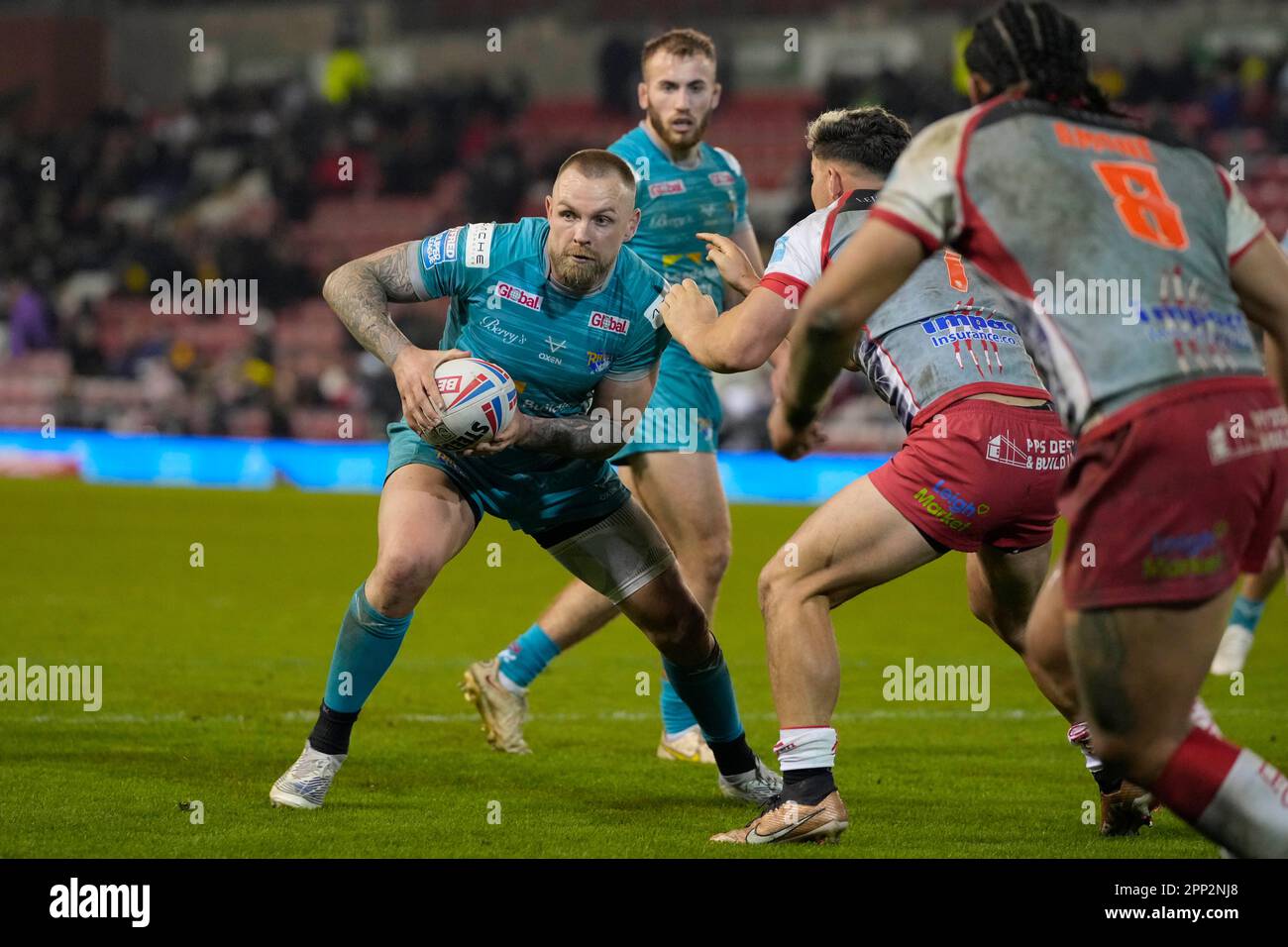Blake Austin #6 of Leeds Rhinos during the Betfred Super League Round ...