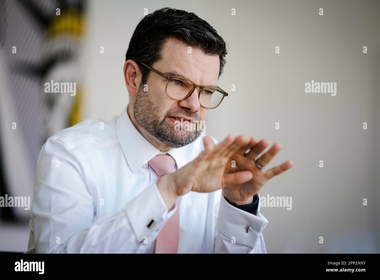 Marco Buschmann, Federal Minister of Justice, during an interview in ...