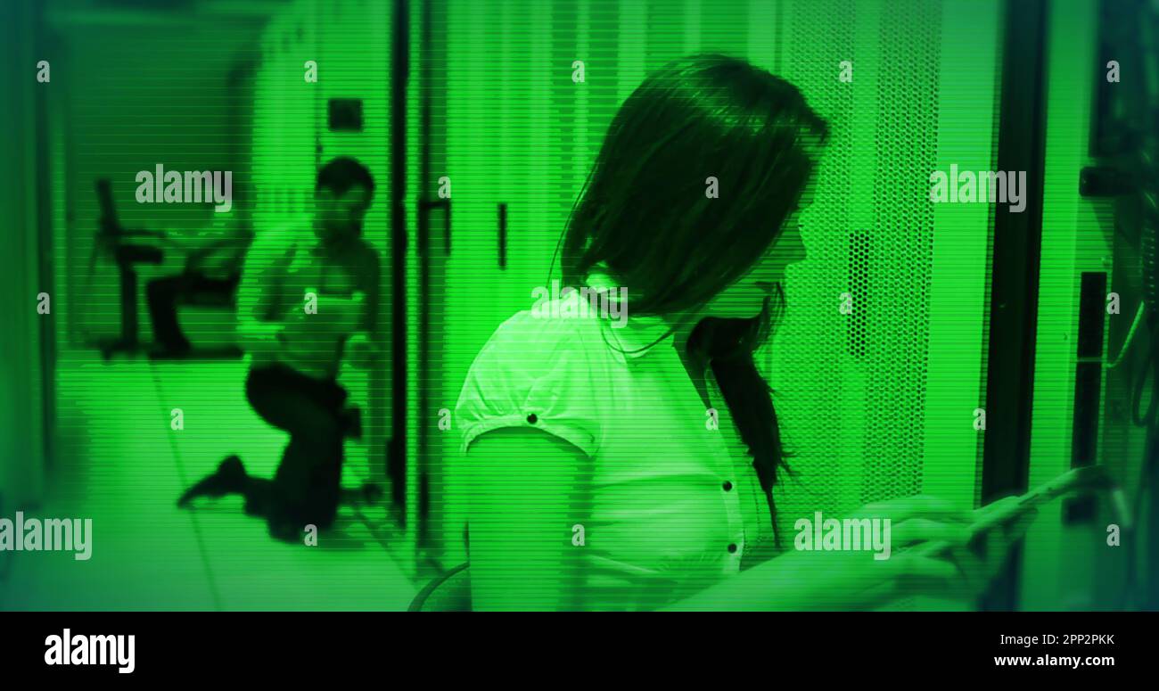 Composition of interference over diverse business people using tablets ...