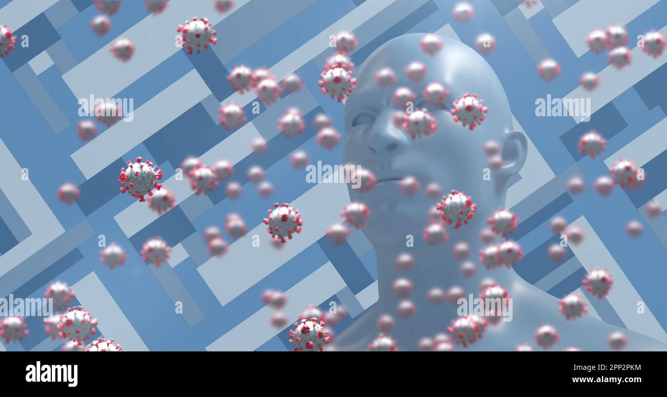 Animation virus cells over shapes hi-res stock photography and images ...