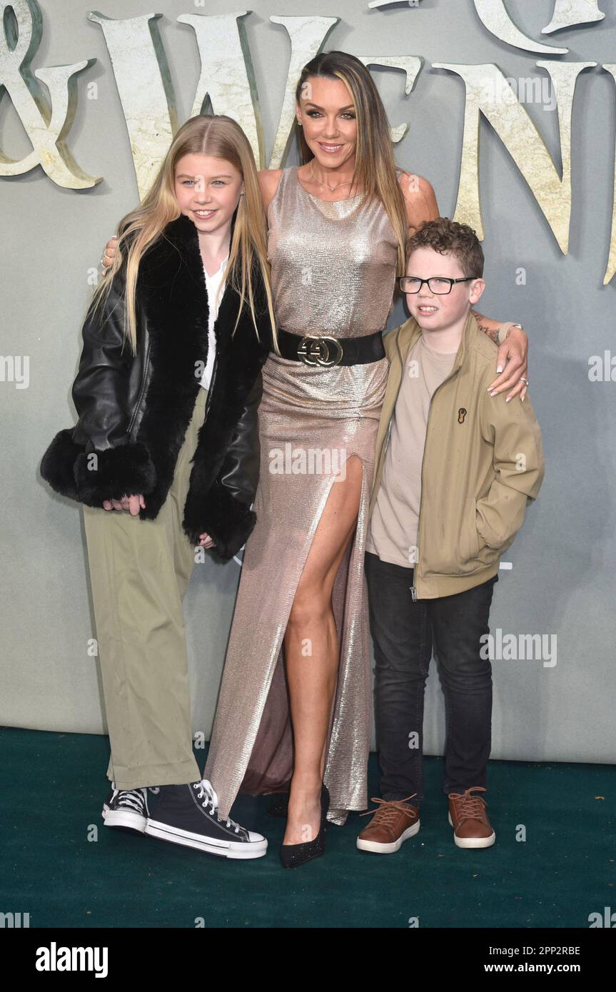 20 April 2023. London UK. Michelle Heaton at the World Premiere of ...