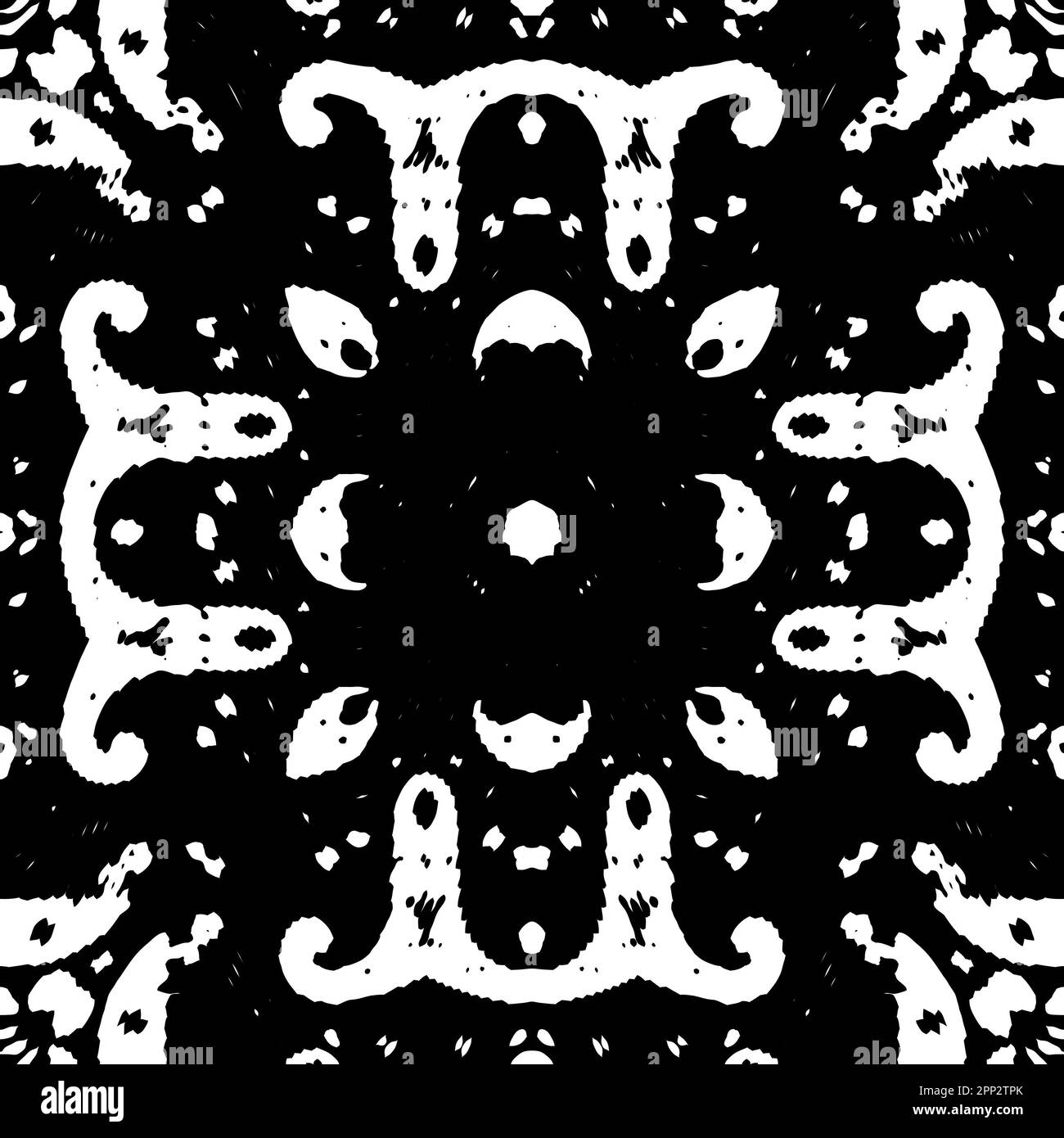 Modern geo wave pattern. Seamless fashion design tile in black and ...