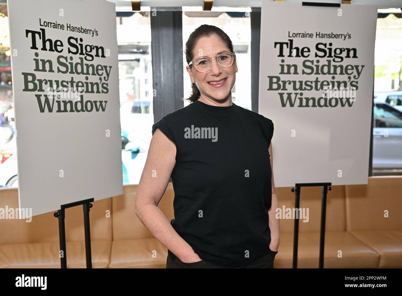 Anne Kauffman attends 'The Sign In Sidney Brustein's Window' Cast Photo Call at Figaro on April ...