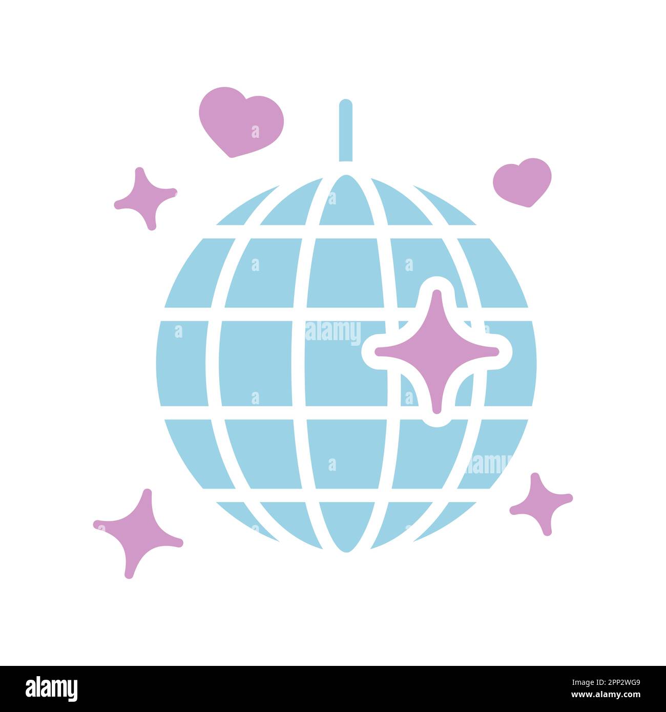 Background retro elements disco ball Cut Out Stock Images & Pictures ...