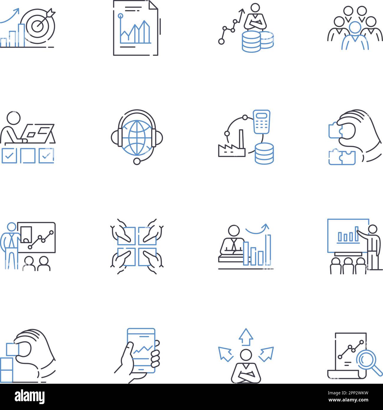 Information Security Line Icons Collection Firewall Encryption