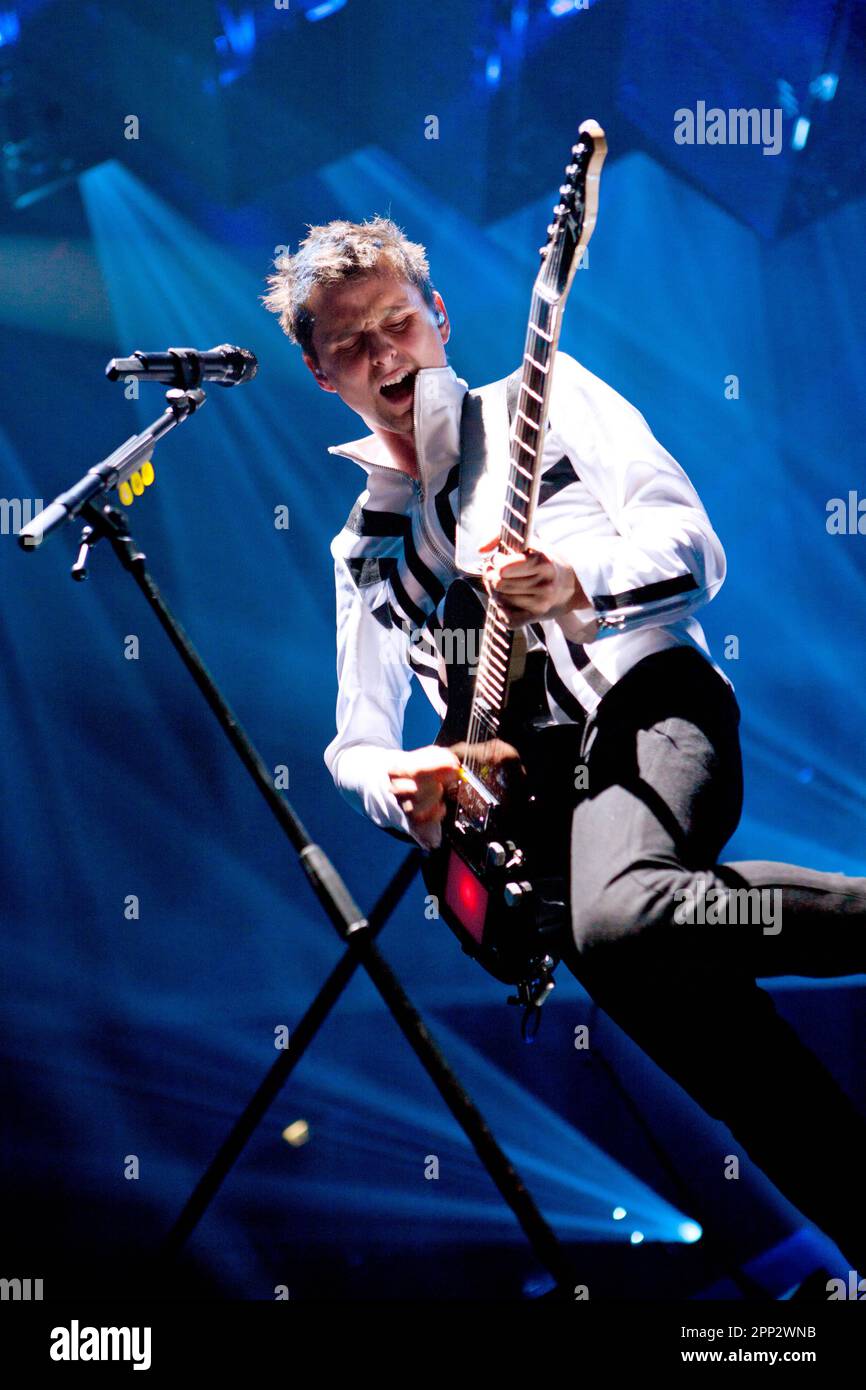 London, UK. Muse perform live at The O2 Arena. Muse are: Matthew ...