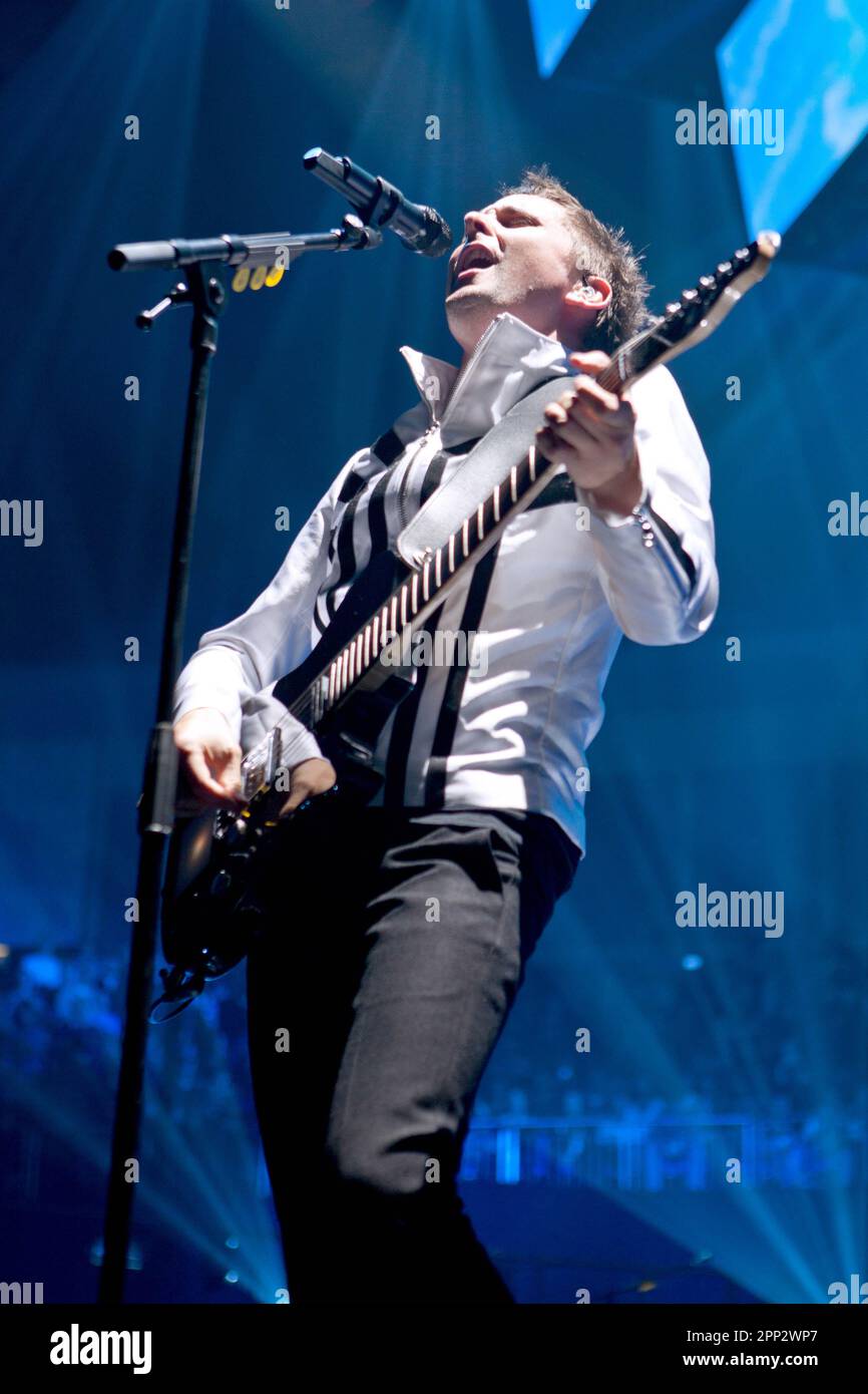 London, UK. Muse perform live at The O2 Arena. Muse are: Matthew ...