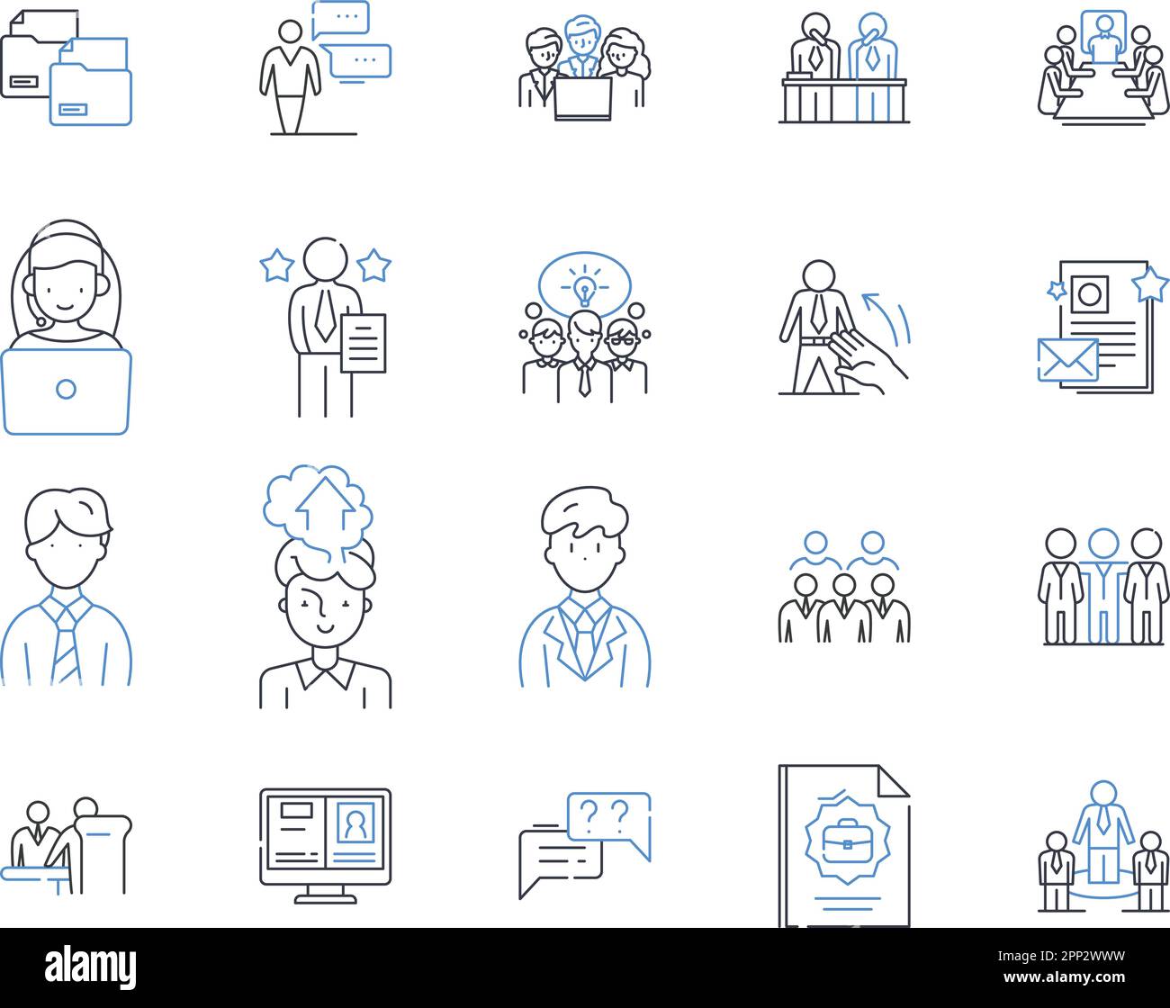 Establishment unit line icons collection. Structure, Facility ...