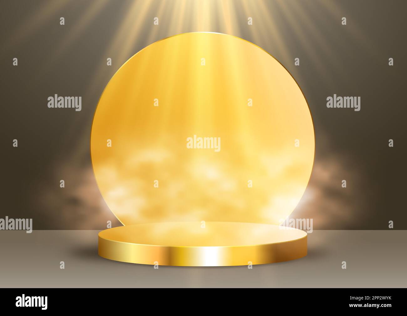 Podium display background with spotlights shining down Stock Vector ...