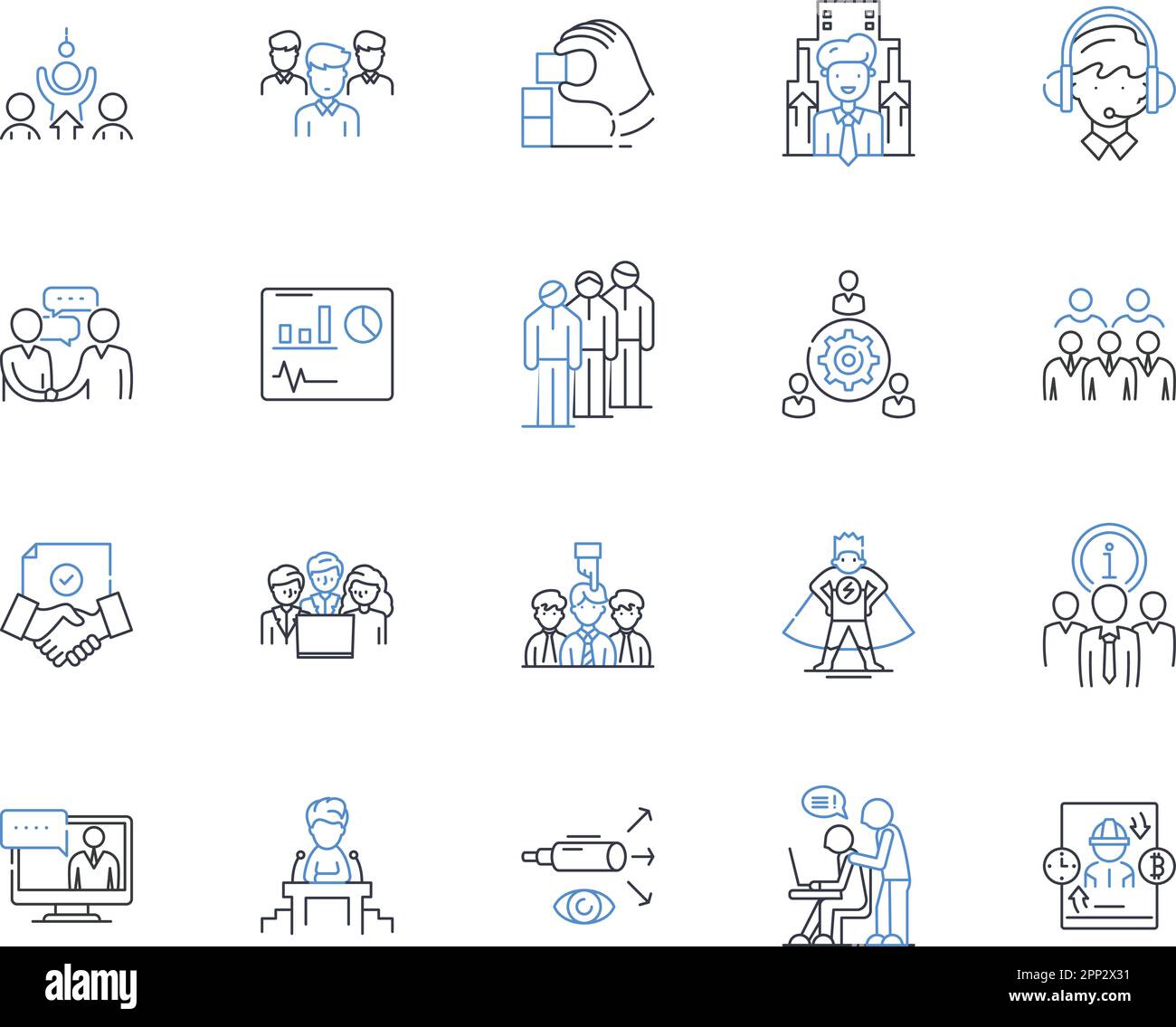 Visitor gladness line icons collection. Delight, Joy, Gratification ...