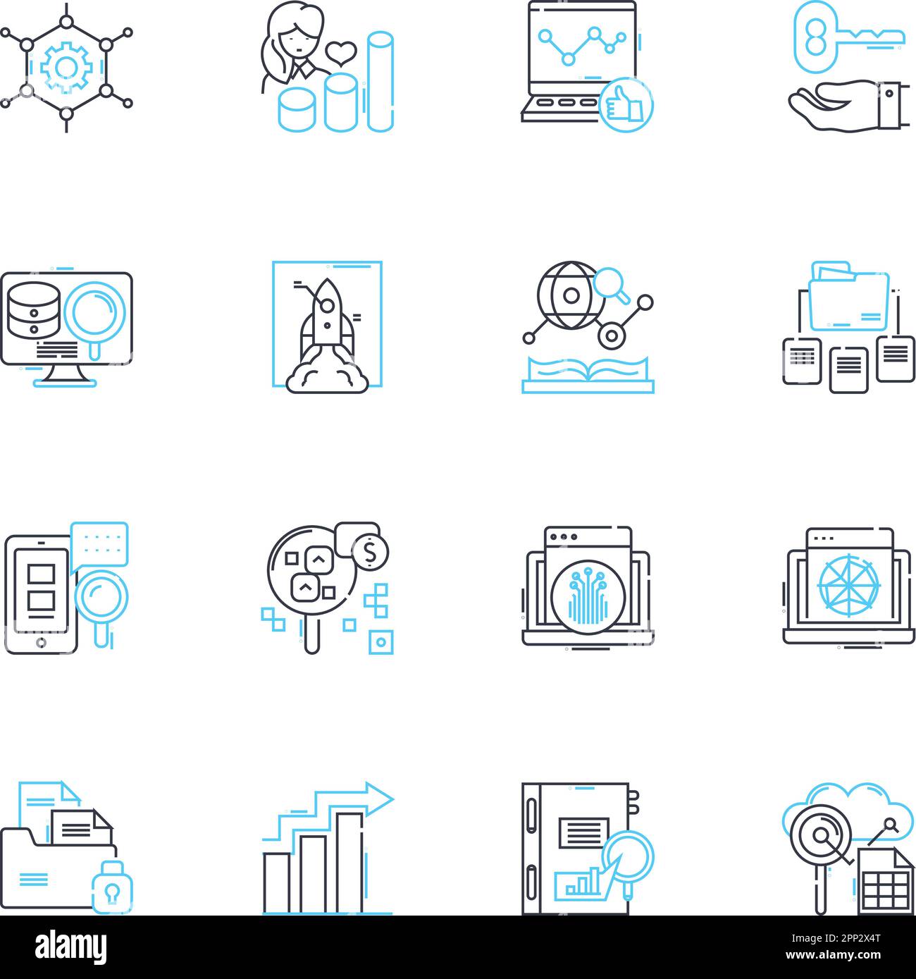 Market research linear icons set. Analysis, Demographics, Data ... Market research linear icons set. Analysis, Demographics, Data ...