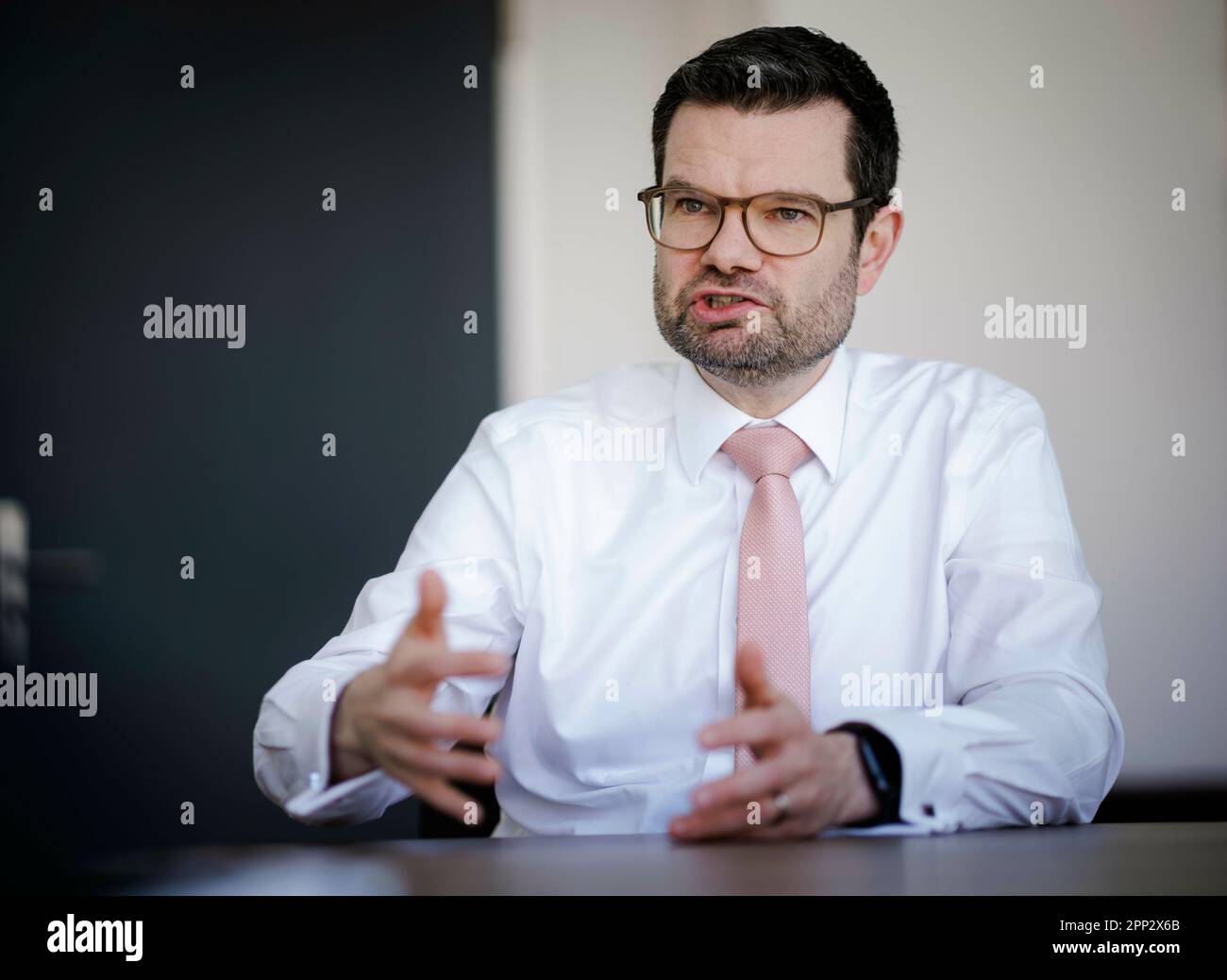Marco Buschmann, Federal Minister of Justice, during an interview in ...