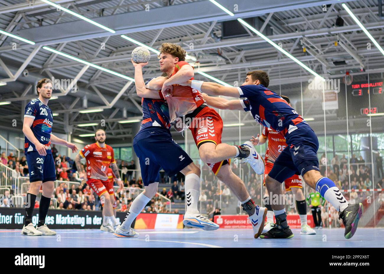 Eat, Deutschland. 21st Apr, 2023. left to right Finn WULLENWEBER (TVG ...