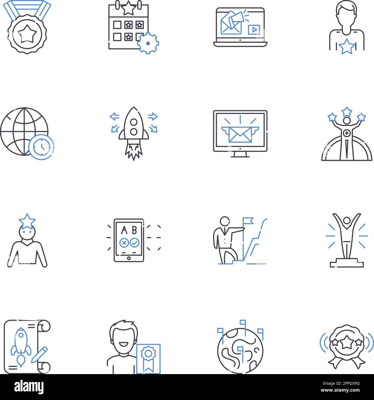 Payout line icons collection. Compensation, Settlement, Remuneration ...