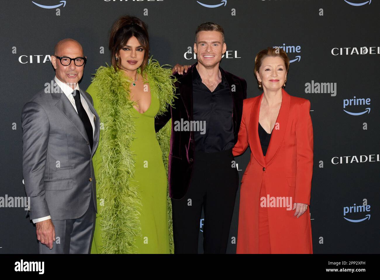 Rome, Italy. 21st Apr, 2023. Stanley Tucci, Priyanka Chopra Jonas ...