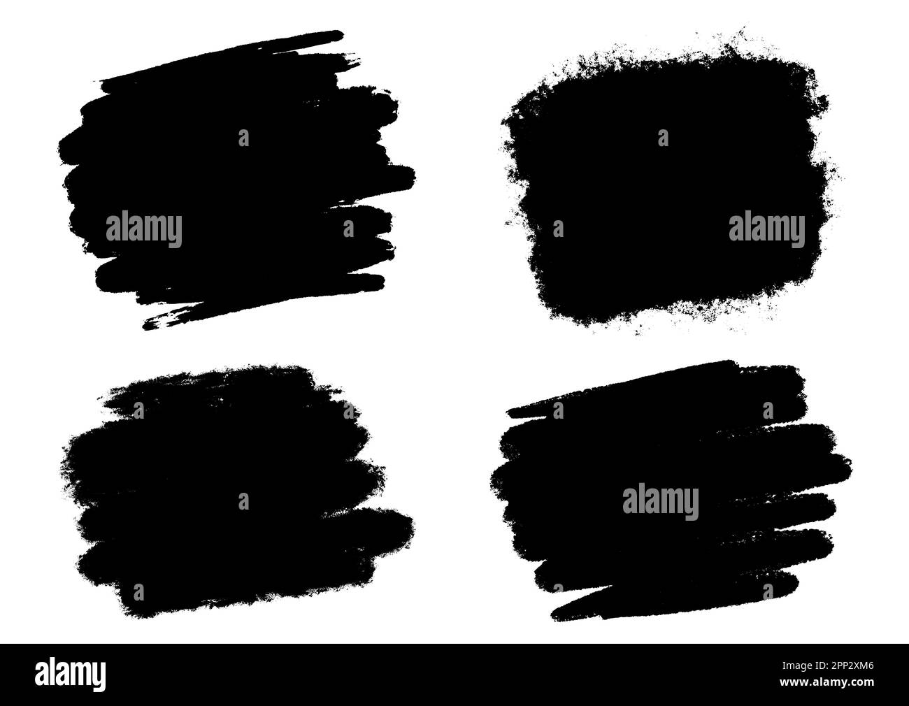 Collection of black grunge scribble backgrounds Stock Vector Image ...