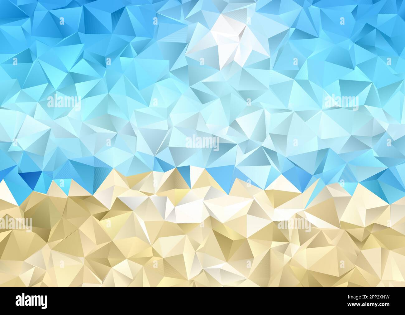 Beach themed abstract low poly background design Stock Vector Image ...