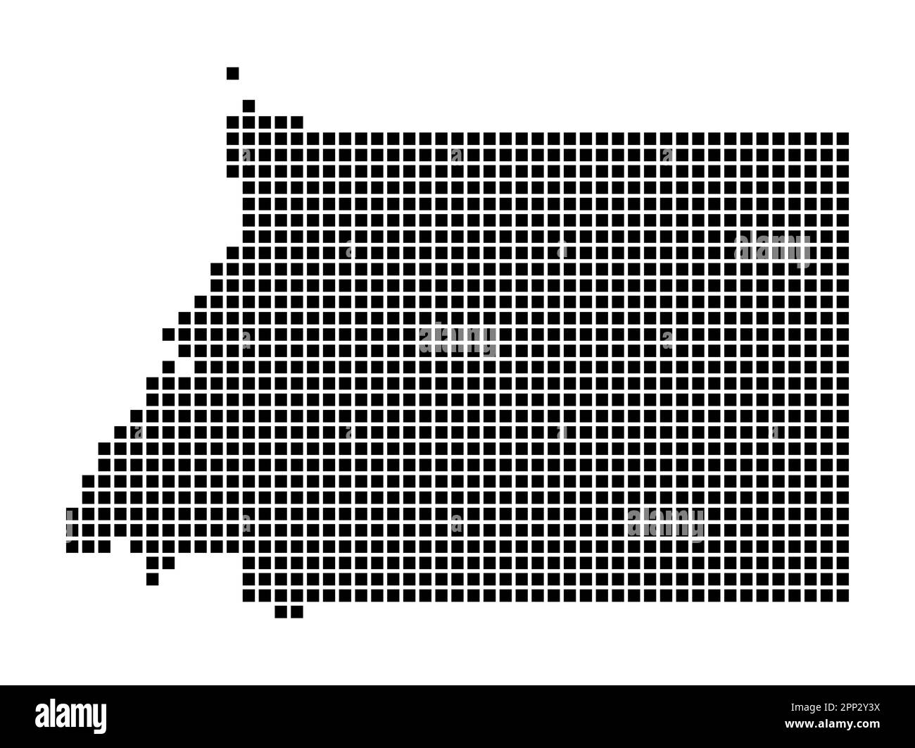 Equatorial Guinea Map Map Of Equatorial Guinea In Dotted Style