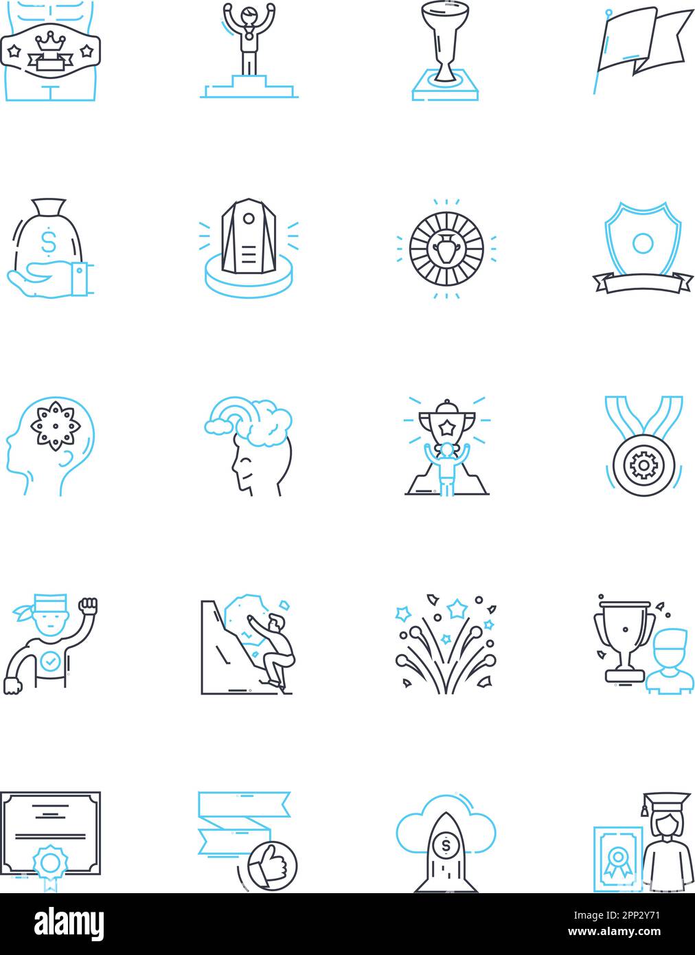 Coding Process Linear Icons Set Algorithm Debugging Syntax Programming Variables Functions