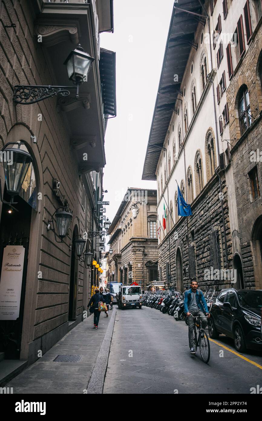 Walking through the Historic Streets of Florence, Italy Stock Photo - Alamy