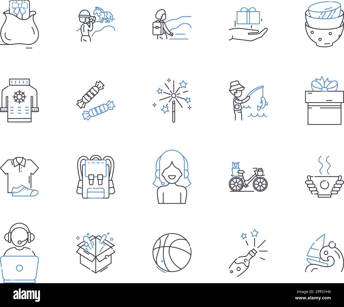 Expressive therapy line icons collection. Emotions, Art, Creativity ...