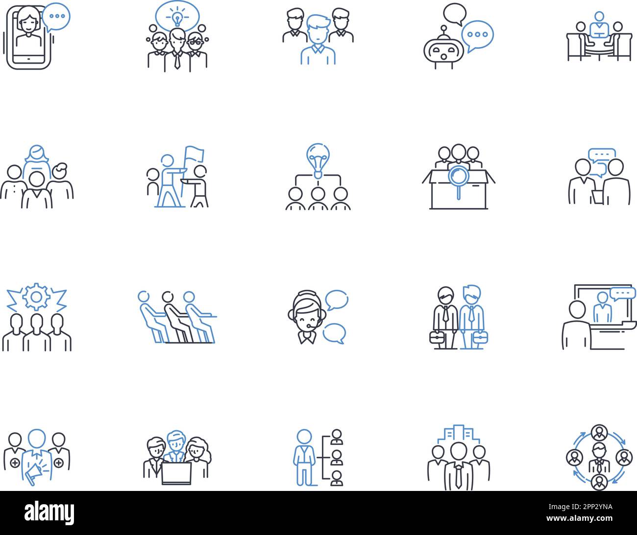 Assembly Line Icons Collection Construction Joining Integration Compilation Assembly Line