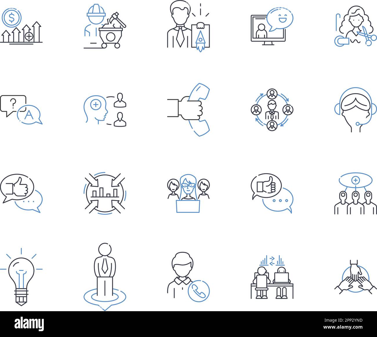Aides line icons collection. Assistance, Help, Support, Care, Guidance ...