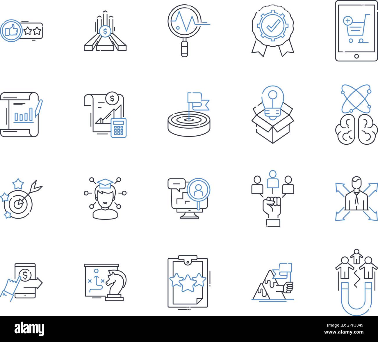 Corporate culture line icons collection. Collaboration, Innovation ...