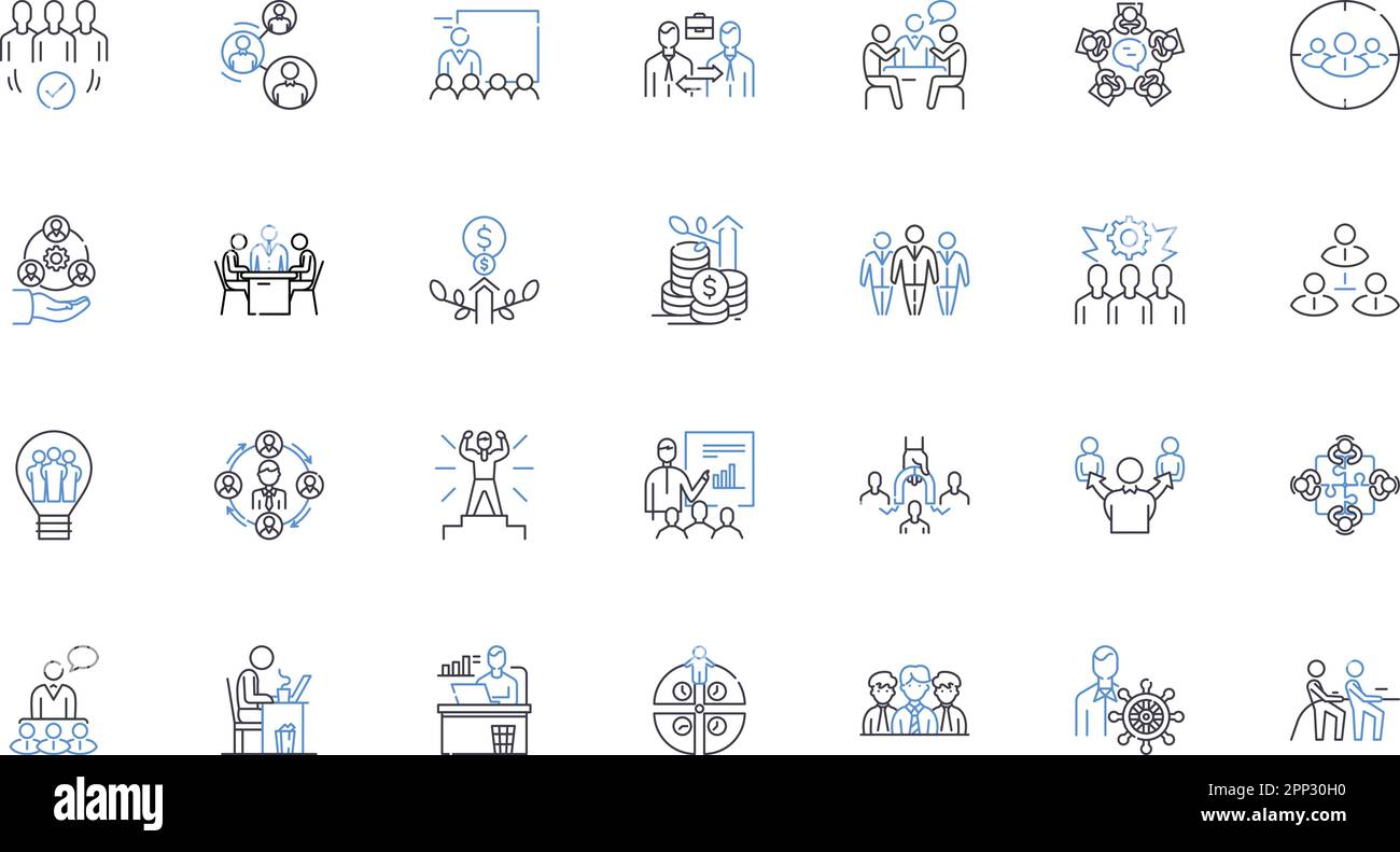 Resource and capital line icons collection. Investment, Asset, Finance ...