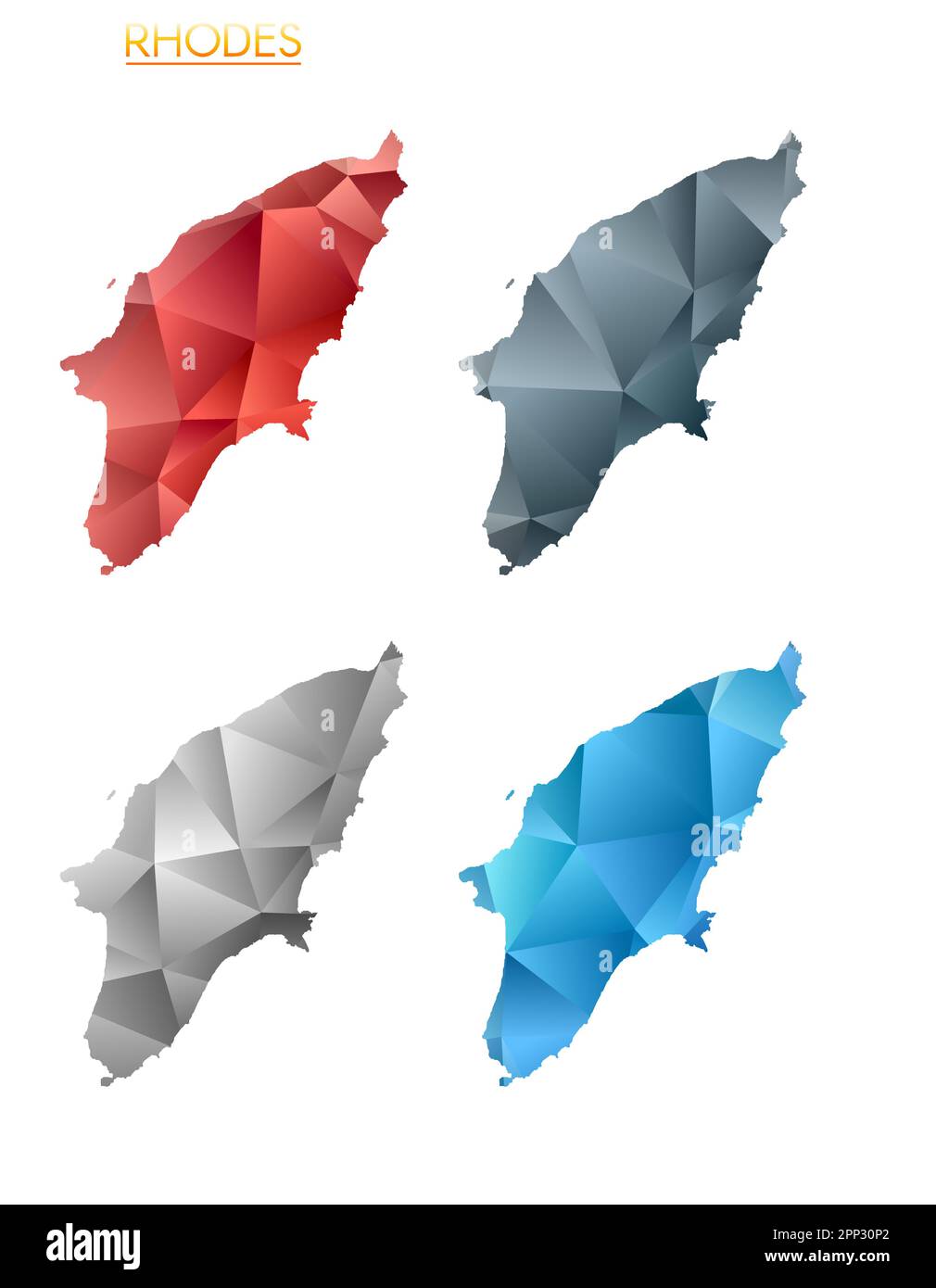 Rhodes map vector vectors hi-res stock photography and images - Alamy