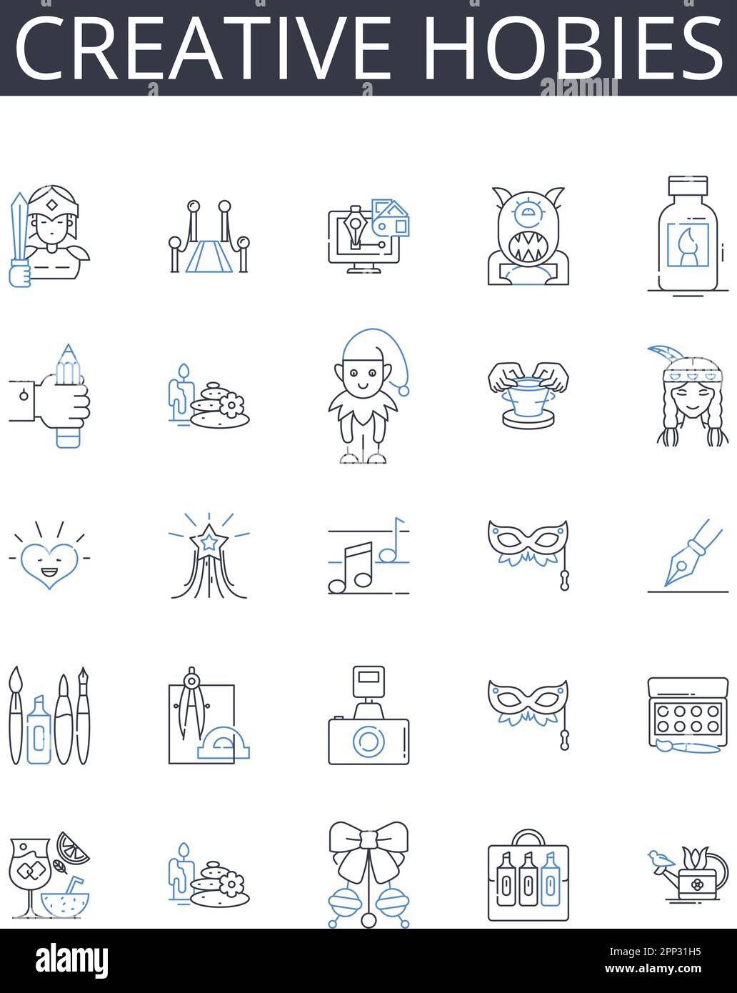 Quirky icons Cut Out Stock Images & Pictures - Alamy