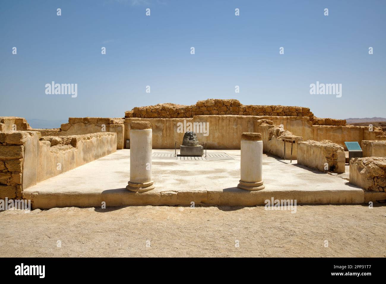 Masada fortified palace ruins in southern Judean Desert in Israel Stock ...