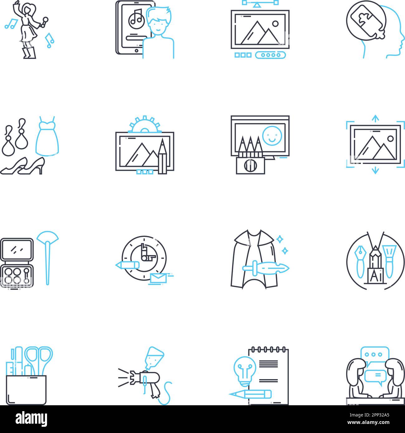 Creative commerce linear icons set. Innovation, Artistry, Imagination ... Creative commerce linear icons set. Innovation, Artistry, Imagination ...