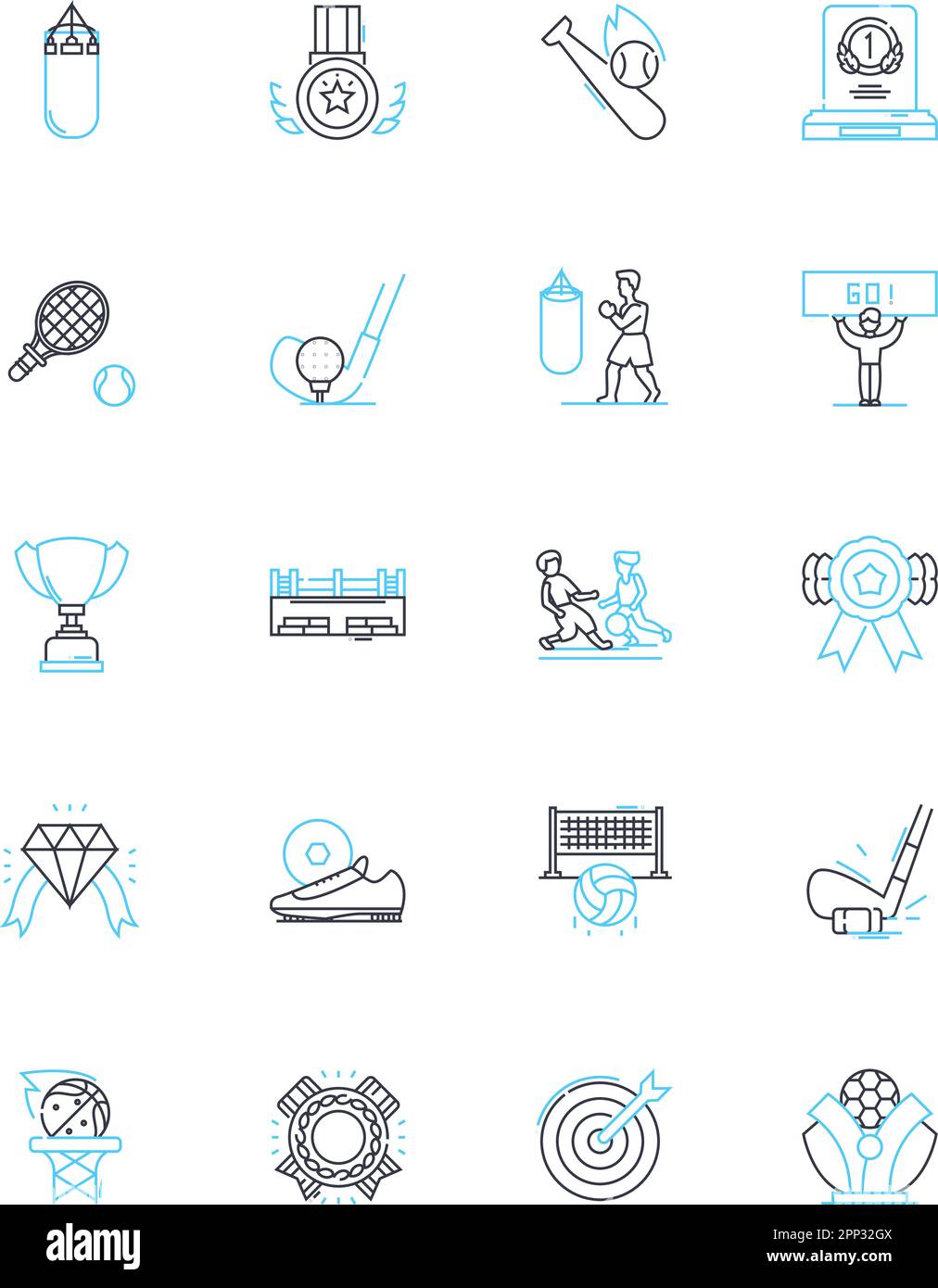 Guidance Supervision linear icons set. Coaching, Mentorship, Direction, Leadership, Support ...